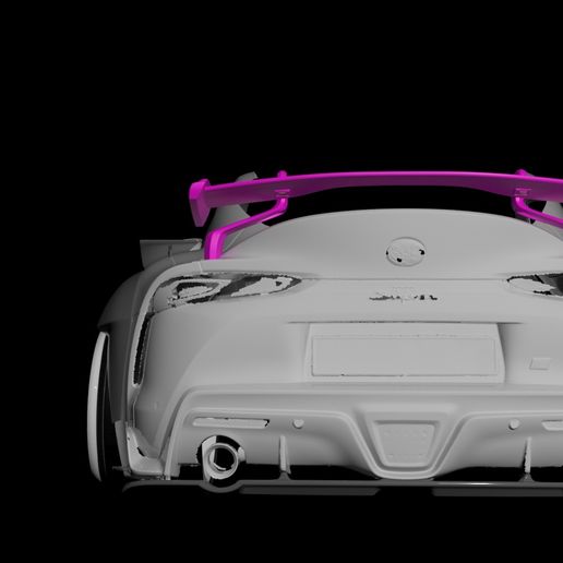 🚗 Toyota Supra Mk5 custom wing・ STL File for 3D printing・Cults
