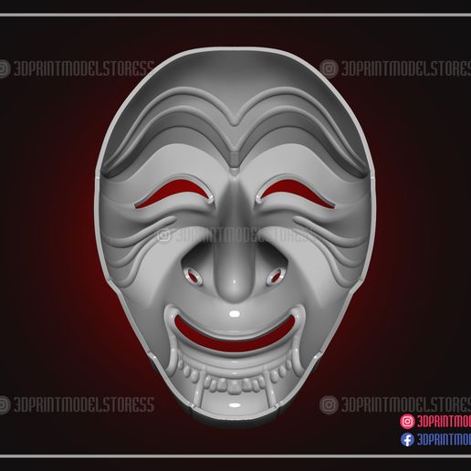 💰 Money Heist Korea Mask - Cosplay Costume Halloween・Free 3D File for ...