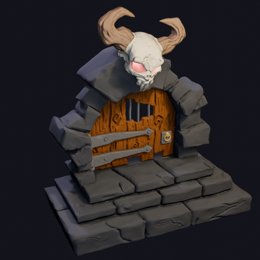 💀 Grant Abbitt's Dungeon Skull Gate – High-Poly 3D Printable Door for ...
