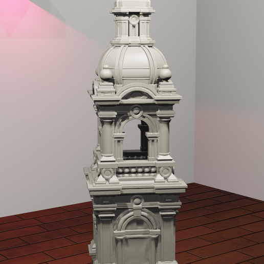 🏘️ Baroque Tower・ STL File for 3D printing・Cults