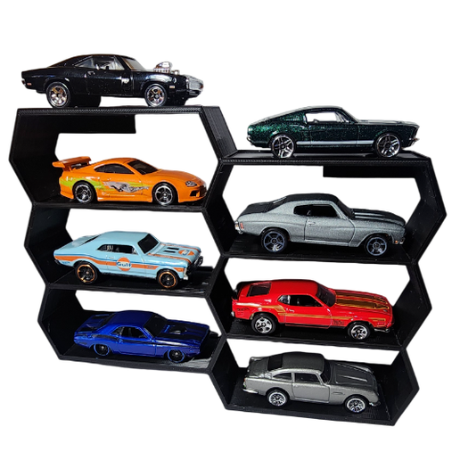 🧸 Hexagonal support for Hotwheels・Fichier STL pour Impression 3D・Cults