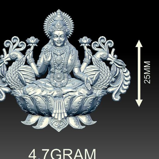 🛕 Lakshmi mata・ STL File for 3D printing・Cults
