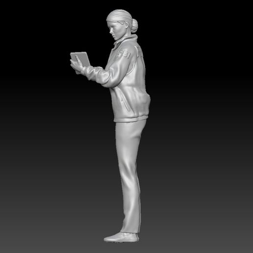 👧 fbi agent girl 2・ STL File for 3D printing・Cults