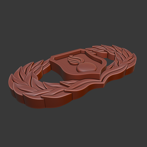 📛 US Air Force Munitions Badge Basic 3d relief .stl file・ STL File for ...