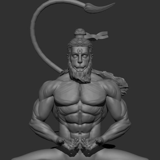 🛕 Hanuman 3D print model・ STL File for ・Cults