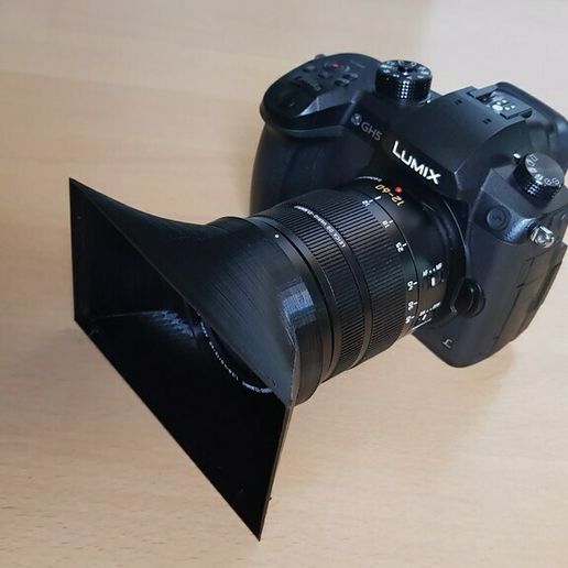 Free 3D file Lens Hood Panasonic Lumix GH5 Leica 12-60mm 📷 ・3D printer ...