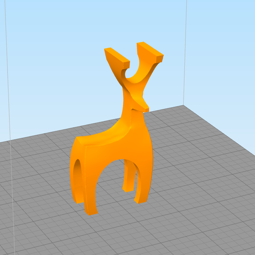 🦌 Minimal Deer・ STL File for 3D printing・Cults