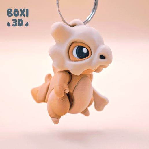 🐉 CUBONE - FLEXI - ARTICULATED - CUTE-PRINT IN PLACE・ 3D File for 3D ...