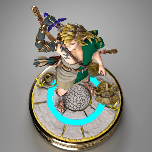 🔗 Link HD Statue - Zelda Tears of the Kingdom - TOTK・ STL File for ・Cults