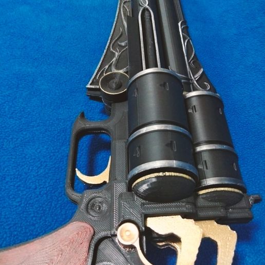 🔫 Vincent Valentine Final Fantasy revolver pistol・ STL File for 3D ...
