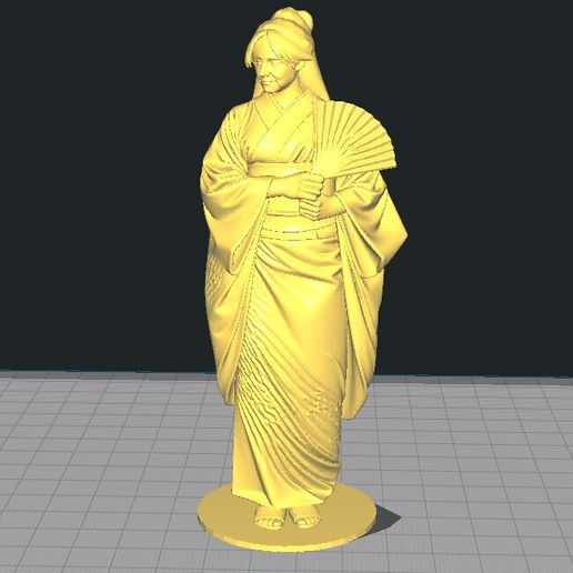 👘 Nancy Gold kimono・Free STL File for 3D printing・Cults