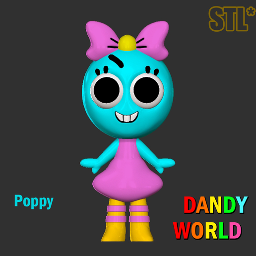 STL file Dandy's World poppy STL 3D Character Fanart 🗺️ (OBJ)・3D ...