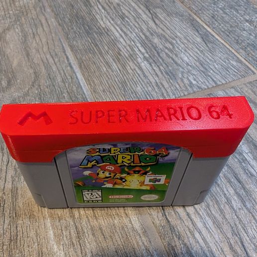 🏷️ Nintendo 64 (N64) Cartridge Label - Super Mario 64・ STL File for 3D ...