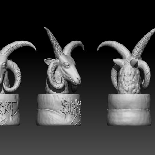 🐐 Figurine Slipknot Goat・ STL File for ・Cults