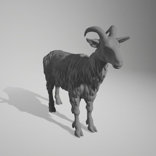Free STL file goat 04 🐐 ・3D printable design to download・Cults