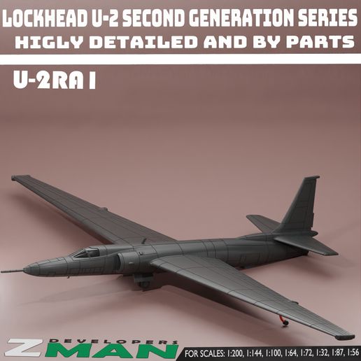 🐉 Lockhead U-2RA LADY DRAGON (2 IN 1) V13・ 3D File for 3D printing・Cults