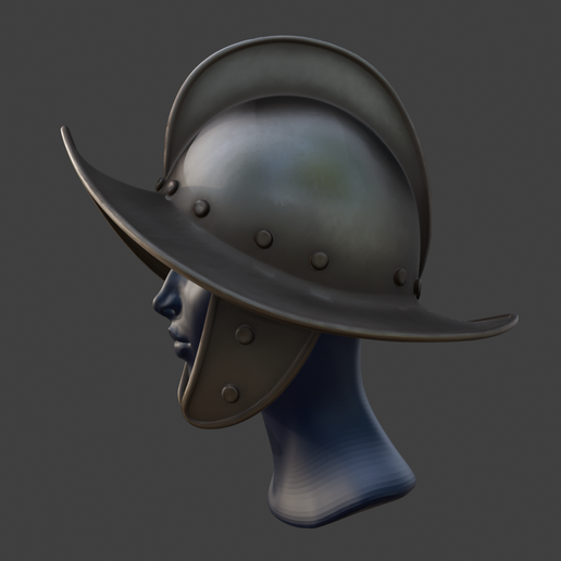 🪖 Crested Morion Helmet・ STL File for 3D printing・Cults