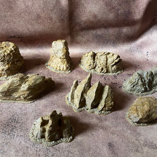 3D printed Rock formations・Cults
