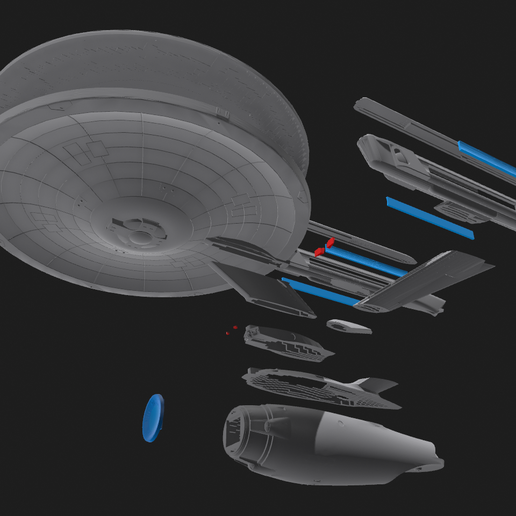 ⭐ Enterprise A KIT・ 3D File for 3D printing・Cults
