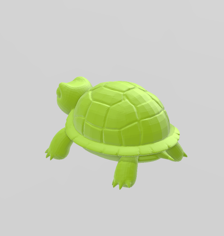 🐢 CUTE TURTLE・ STL File for 3D printing・Cults
