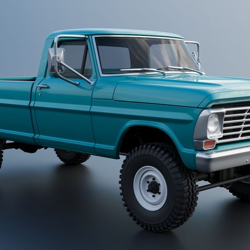 🚚 Pickup Truck F250 1969・ 3D File for 3D printing・Cults