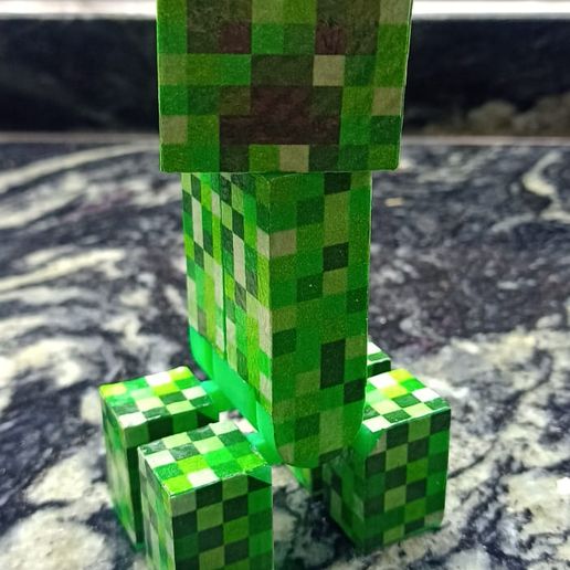 Impressão 3D de CREEPER MINECRAFT • feita com ENDER 3・Cults