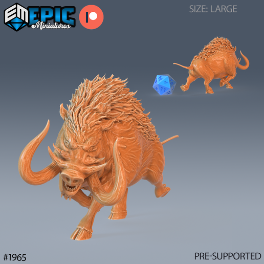 🐗 Forest Boar Set ‧ DnD Miniature ‧ Tabletop Miniatures ‧ Gaming ...