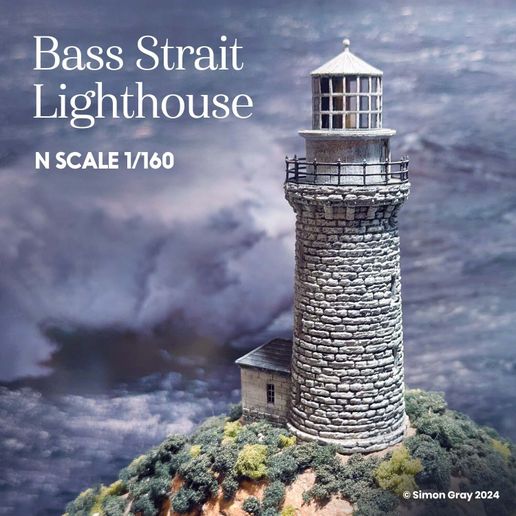🏠 Bass Strait Lighthouse (N Scale)・ STL File for 3D printing・Cults
