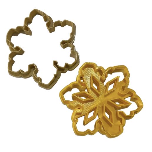 🎄 CHRISTMAS LINZER COOKIE CUTTER SET - snowflake・ STL File for ・Cults