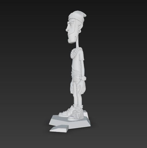 🦸 3D Printable Modern Urban Youth Figure – Minimalist Street Style・ STL ...