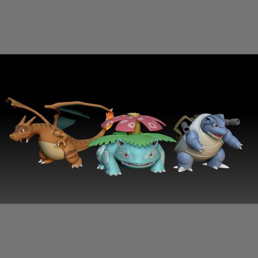 blastoise venusaur and charizard