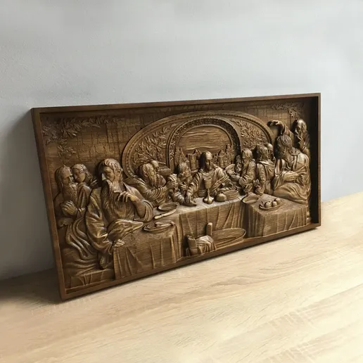 🎨 Dos versiones stl de la Última Cena・Archivo STL para Impresión 3D・Cults