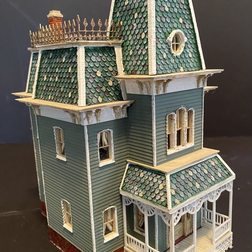 🏠 HO SCALE VICTORIAN HOUSE "THE BATES HOUSE"・ STL File for 3D printing ...