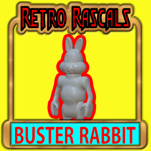 3D file Buster Rabbit 🐇 ・3D printer design to download・Cults