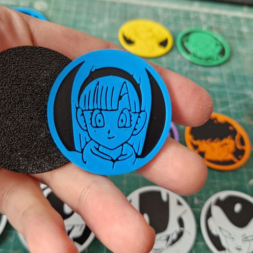 🪙 Bulma - Namek saga (DBZ) collectible coin・ STL File for 3D printing・Cults