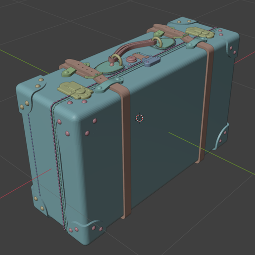 👴 Old Suitcase 1/48 scale・ STL File for 3D printing・Cults
