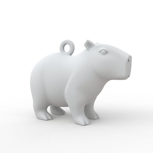 🗝️ Capybara Keychain 3D Print Model 3D print model・ STL File for 3D ...