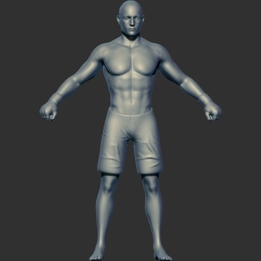 👨 mma fighter multi poses 3d printable model・ 3D File for 3D printing・Cults