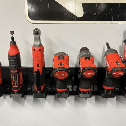 🧰 Milwaukee M12 Tool Holder Wall Mounted (5 Varieties)・ STL File for ・Cults