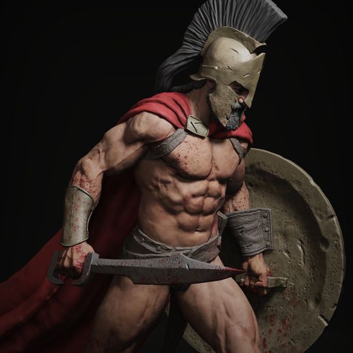🤴 King Leonidas・ 3D File for 3D printing・Cults