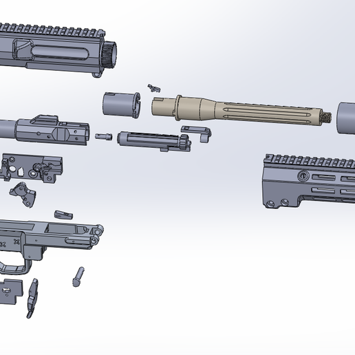 🔫 TM MWS based MK47 Mutant GBBR (V2, AR15 pattern)・ STL File for 3D printing・Cults