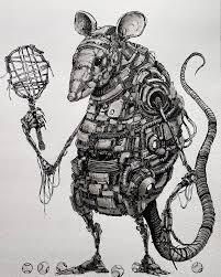 🐀 Cyborg Rat Monster Boss・Free 3D File for 3D printing・Cults