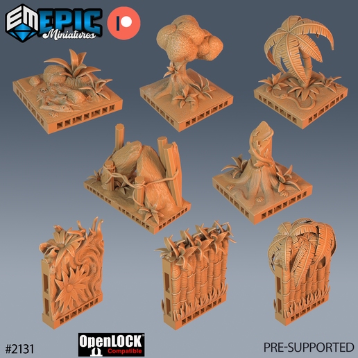 🎲 Modular Jungle Tiles ‧ DnD Miniature ‧ Tabletop Miniatures ‧ Gaming ...