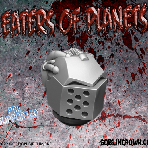 🪖 Eaters of Planets Butcher Head・ STL File for ・Cults