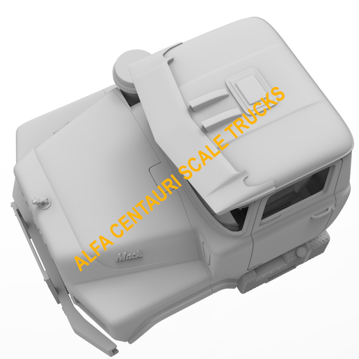 🚕 MACK DM690 1/14 SCALE CAB・ STL File for 3D printing・Cults