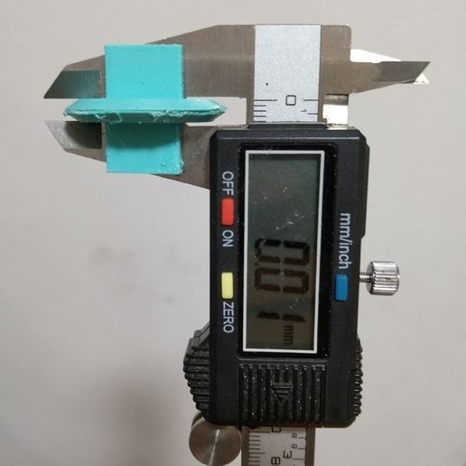 🧑‍🔧 Customizable caliper adapter for soft materials (easier thickness ...