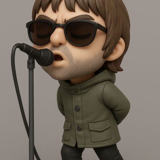 🏜️ Liam gallagher chibi・ STL File for 3D printing・Cults