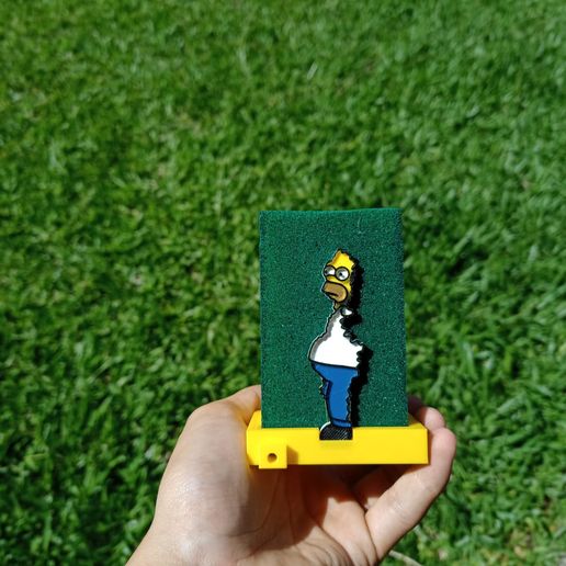 Archivo STL sponge holder homer simpson/soporte para esponja homero ...