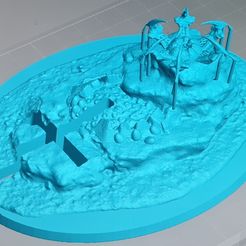 Free 3D file 40k Flying Base with Tyranid Scenery v3・3D printer design to download・Cults