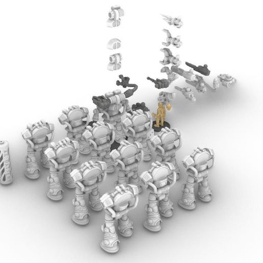 🧑‍🔧 28mm Ordnance/Repair Utility System (ORUS) Suit・ STL File for 3D ...